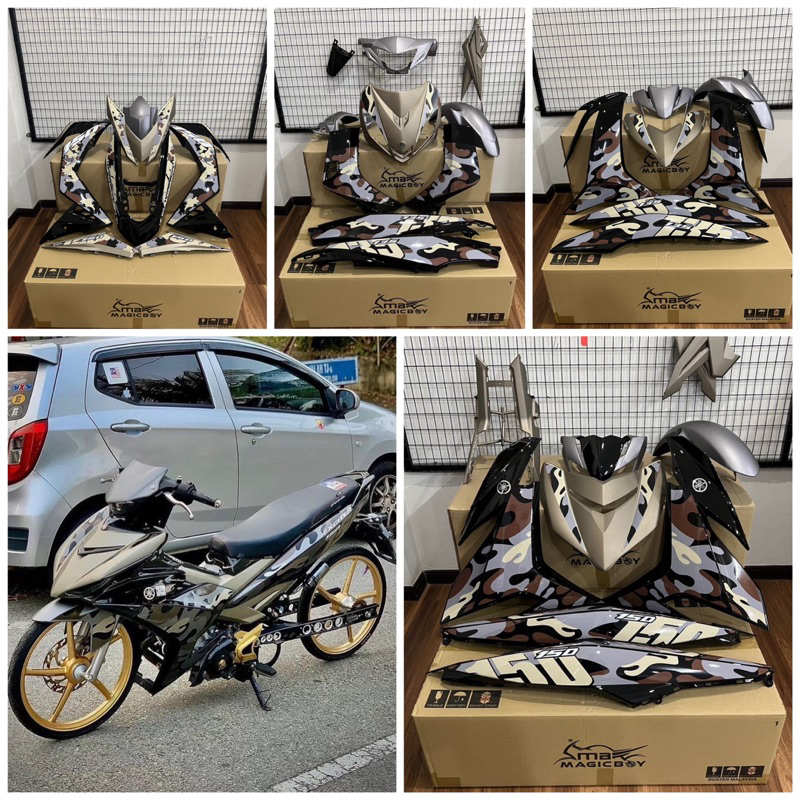 JL Magic Boy Y16 V1 V2 ABS Y15ZR V1 V2 V3 Camo series Cover Set LC135 ...