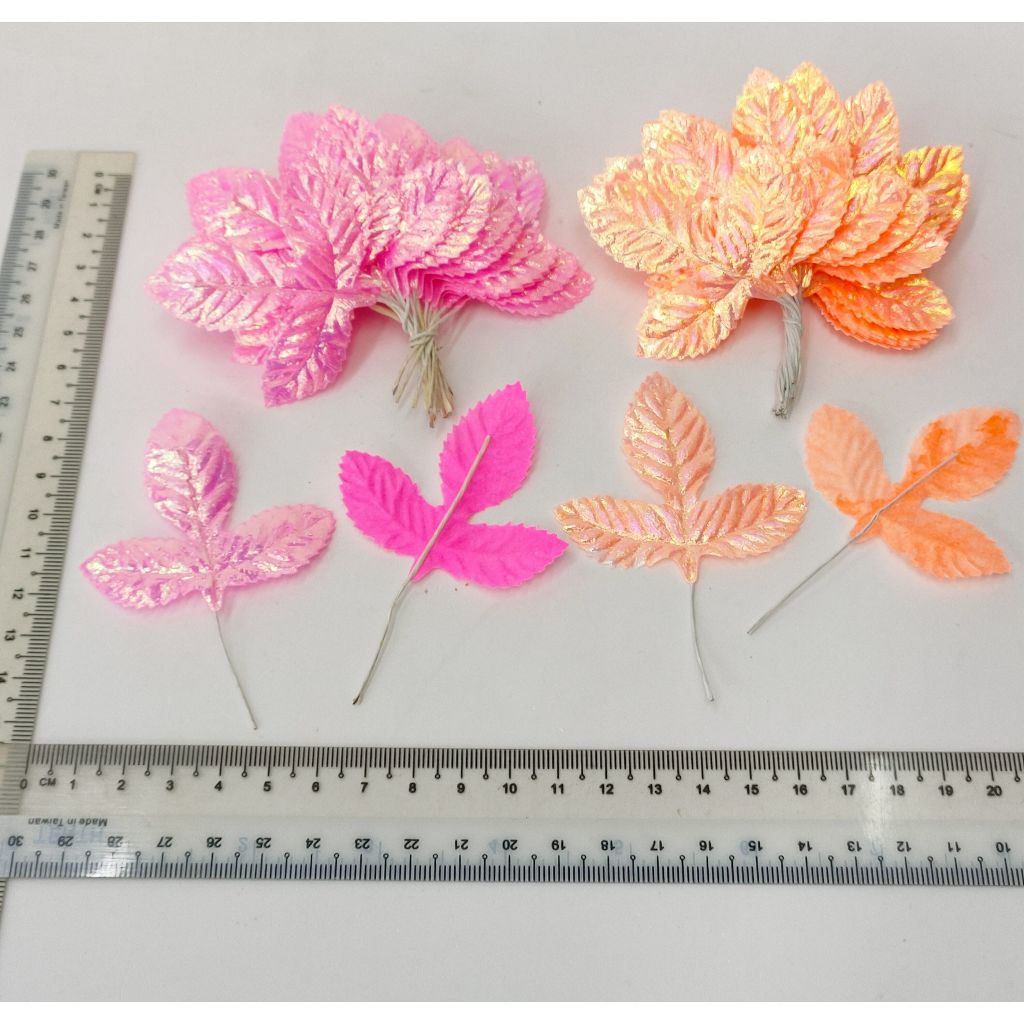 ( DN 3053 ) Daun kilat bercorak untuk kraftangan/bunga telur | Shopee ...