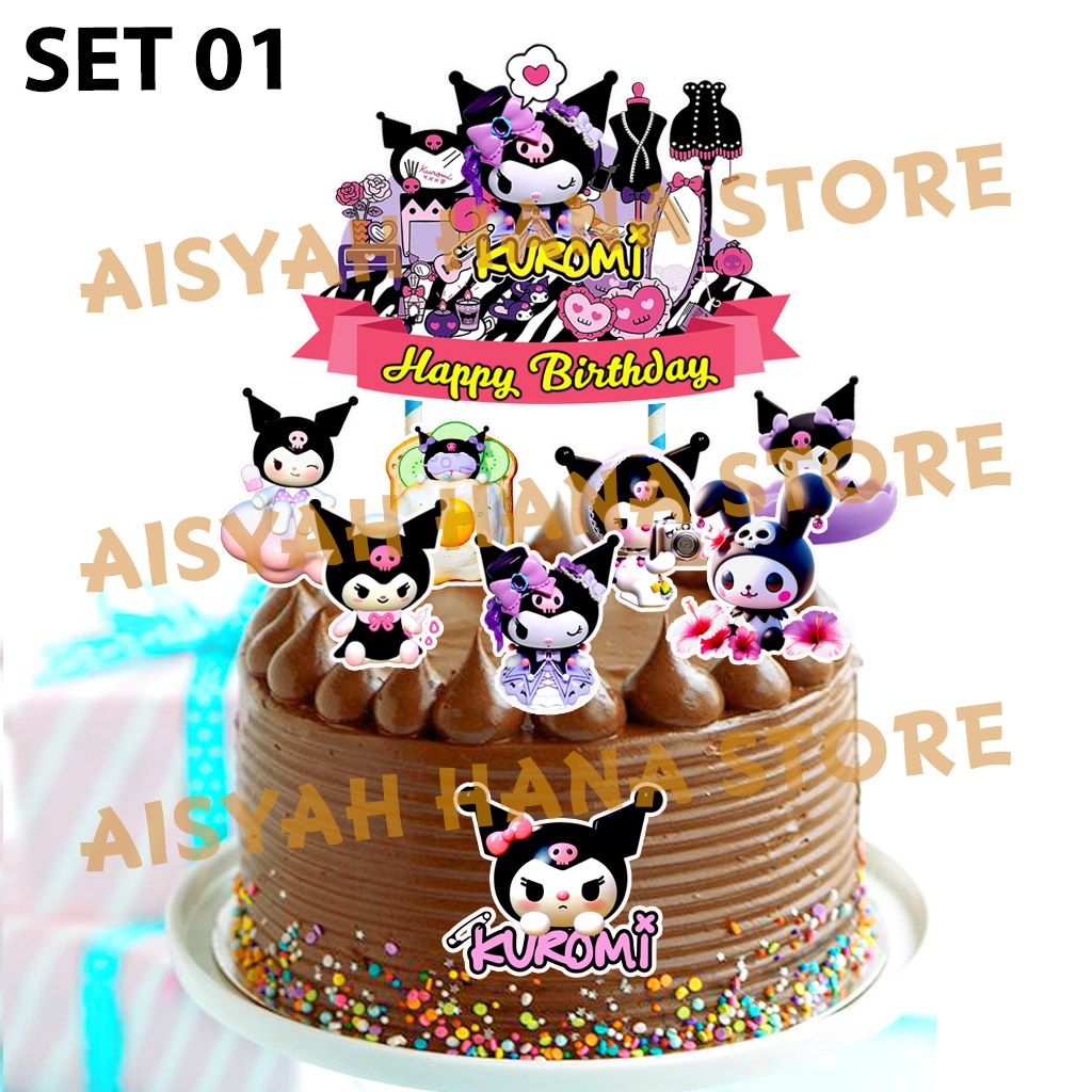 KUROMI CAKE TOPPER SET 01 | Shopee Malaysia
