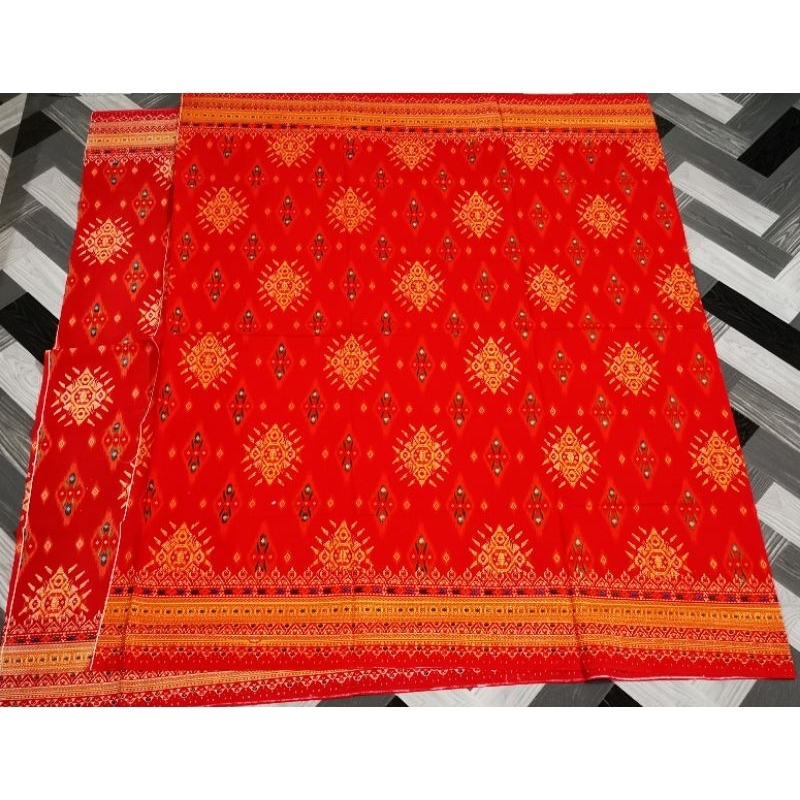 Songket Sarawak 2 Meter ( Merah) | Shopee Malaysia