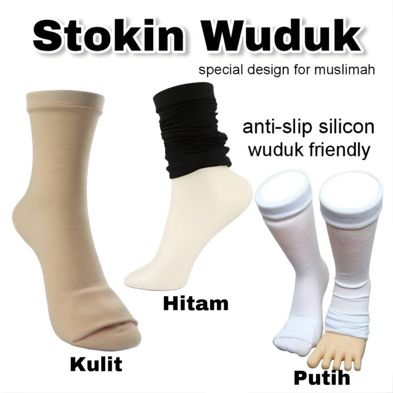 [Ready stock] Stokin wudhu muslimah / Stokin Wuduk Panjang Anti-slip ...