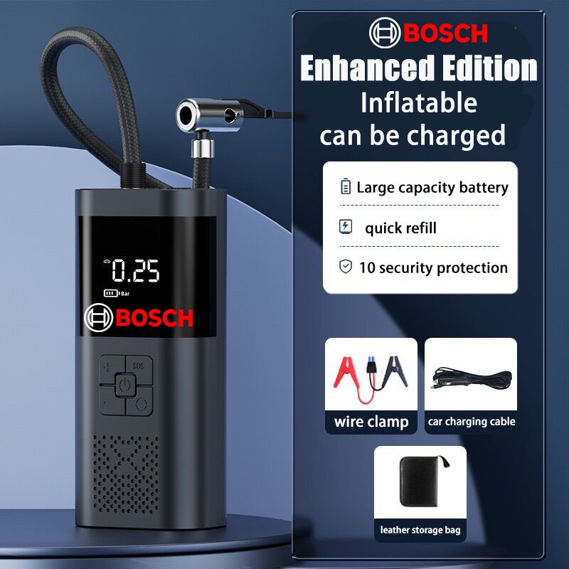 In stock Bosch Smart Air Pump Rechargeable Cordless Portable Car Tire ...