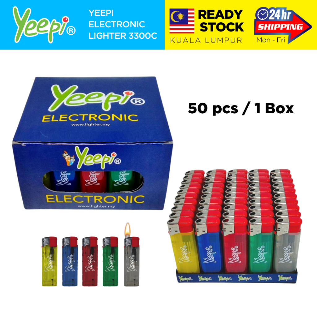Yeepi Electronic Lighter Adjustable Butane Gas Lighter - Multicolour ...