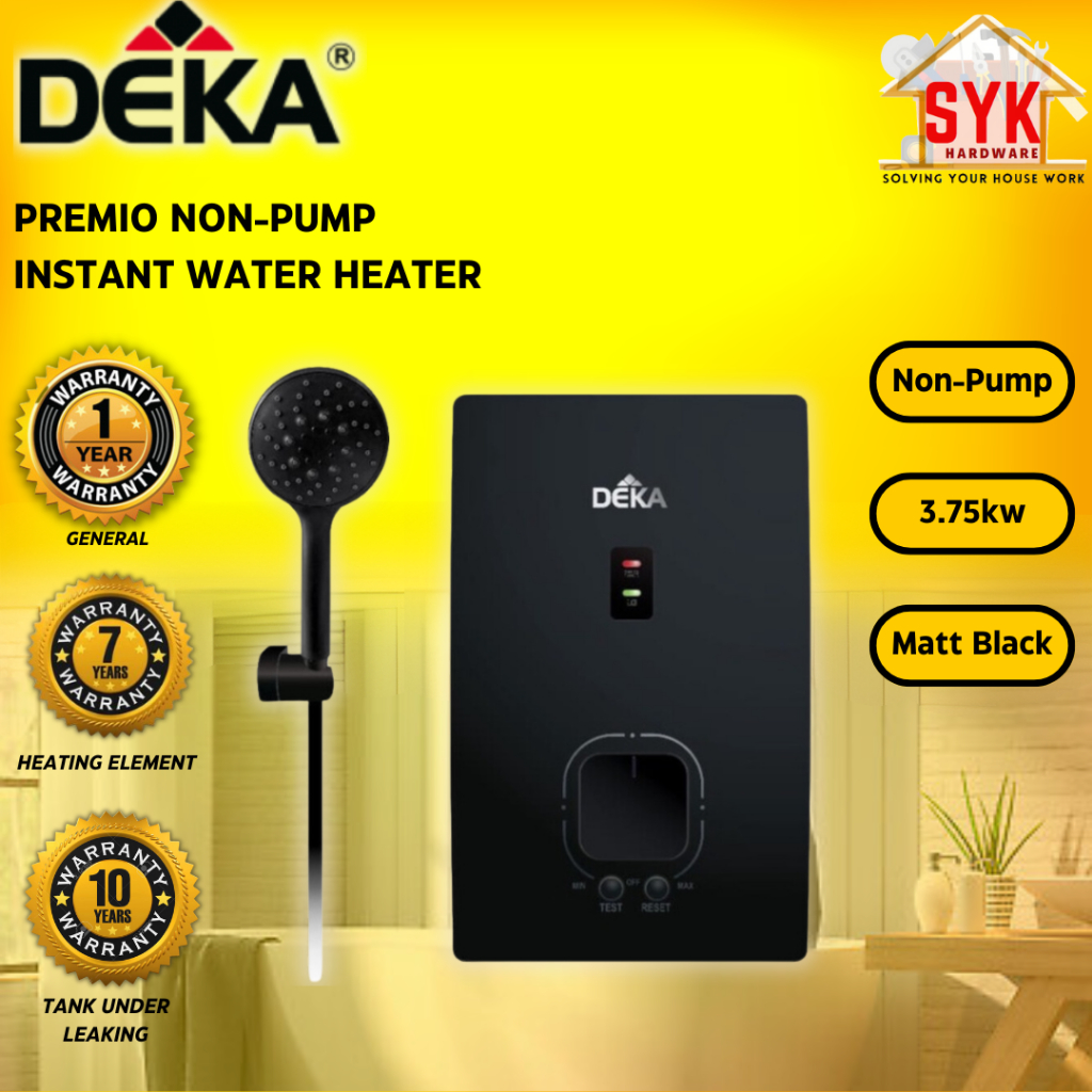 SYK Deka Premio Non Pump Instant Water Heater Multi Massage Shower Set ...