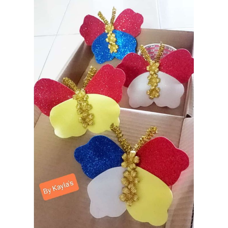 Butterfly pin Merdeka warna warni | Shopee Malaysia
