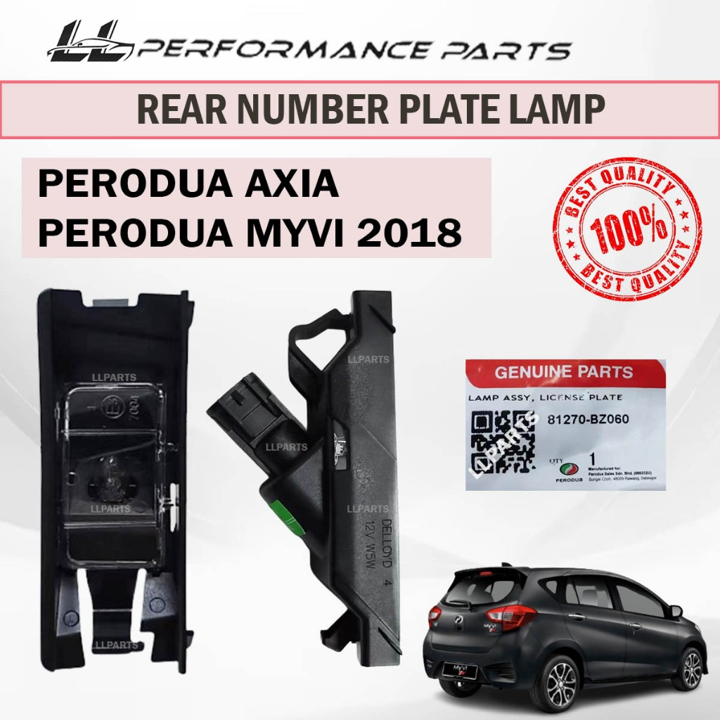 Original Perodua Axia / Myvi 2018 License Rear Number Plate Lamp 81270 ...