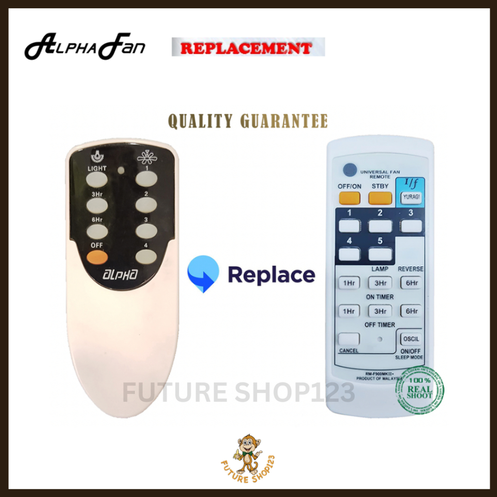 28-5B ALPHA E-LIGHT CEILING FAN REMOTE CONTROL ALPHA | Shopee Malaysia