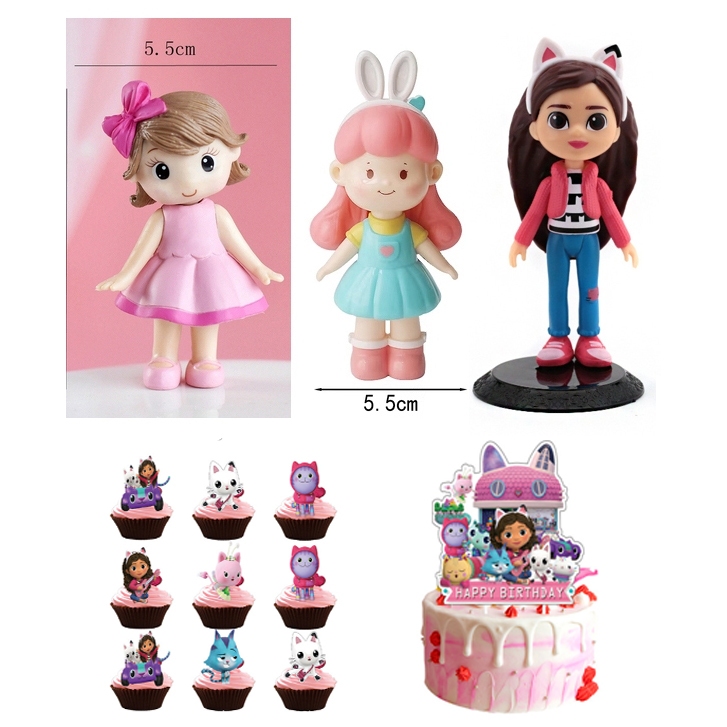 【READY STOCK】 - Princess Girl Figurines Cake Topper Baby Shower cute ...