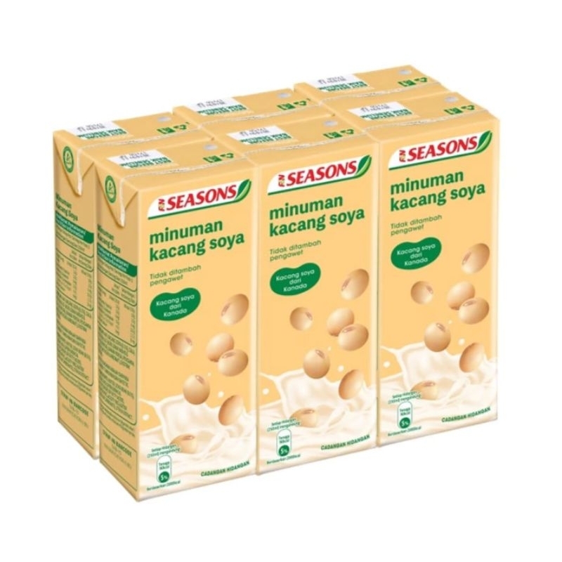 F&N Seasons Drinks packs 250mlx6 Ice Lemon Tea/Soya/Laici/Mango/Teh ...