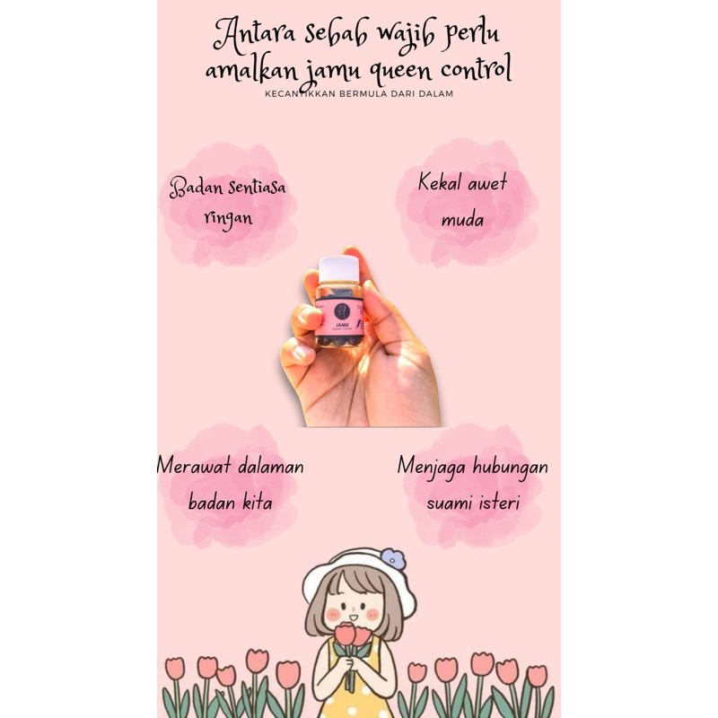 💯 ORIGINAL JAMU QUEEN CONTROL DARI HQ BY AFINI BEAUTY HILANGKAN MASALH ...