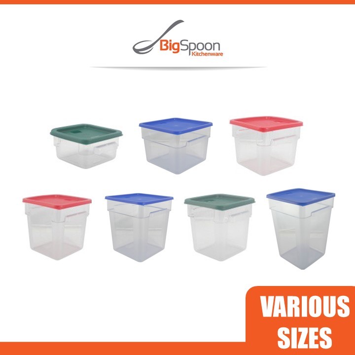 PC Square Food Container With Cover - 2 Quart | Shopee Malaysia