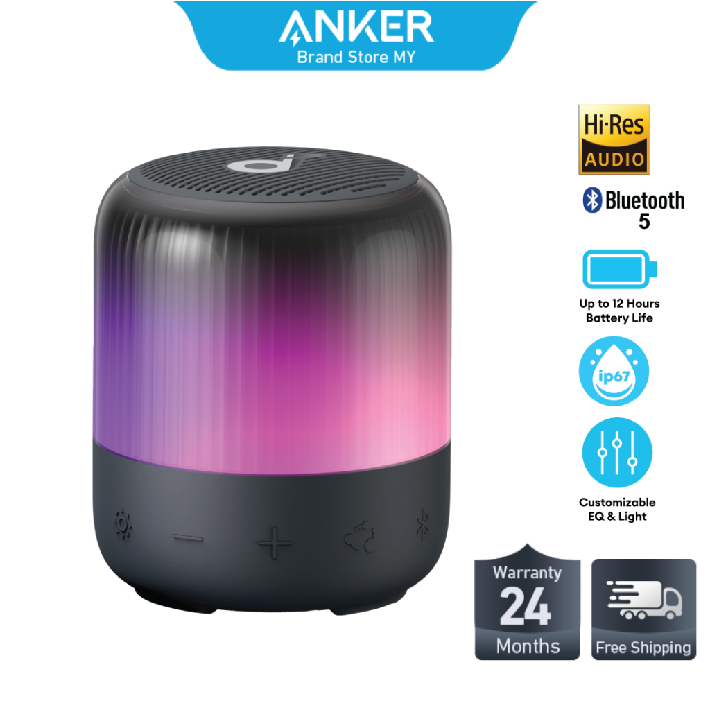 Anker Soundcore Glow Mini Portable Speaker | Shopee Malaysia