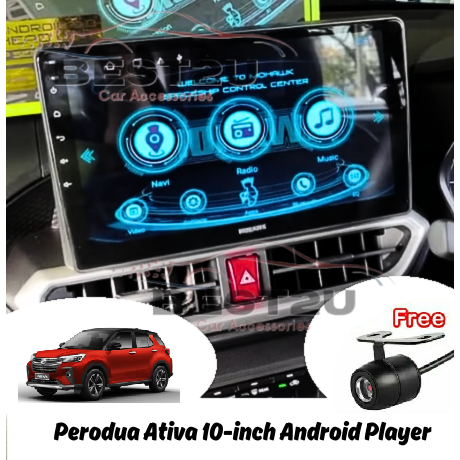 Android Player 10" Perodua Ativa 2021-2023 ☆FREE Reverse Camera ...