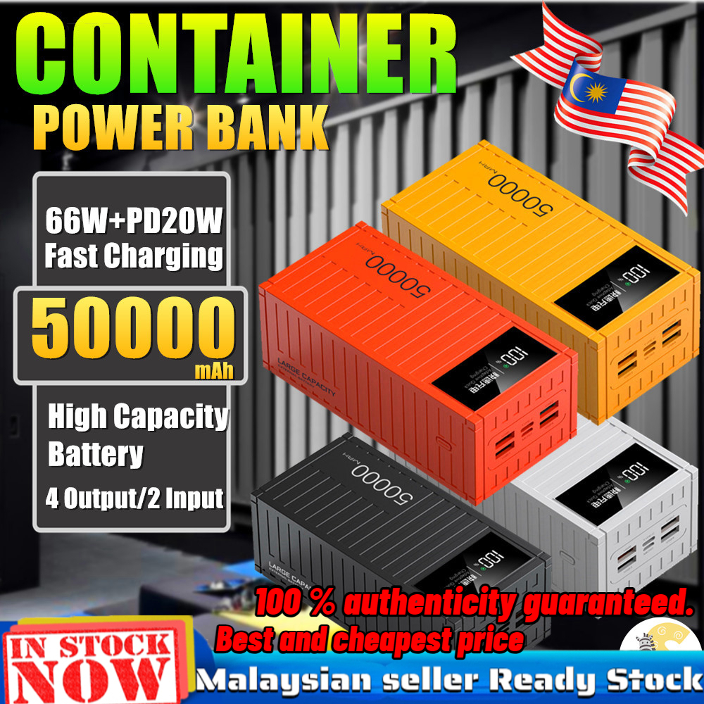READY STOCK 🔥20000mah Container Power Bank Auxiliary Battery Big ...