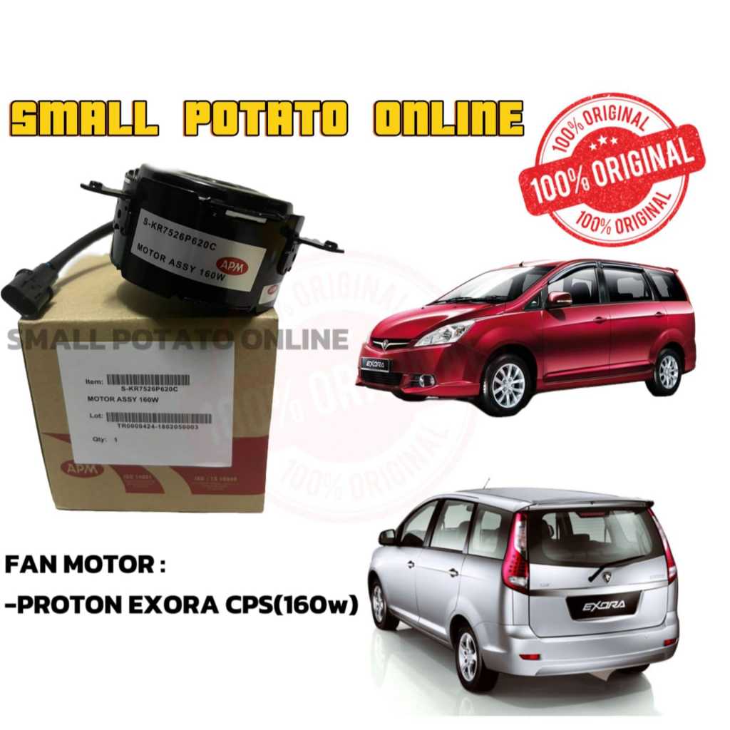 [100% GENUINE]APM PROTON EXORA CPS RADIATOR MOTOR (160w)(S-KR7526P620C) | Shopee Malaysia