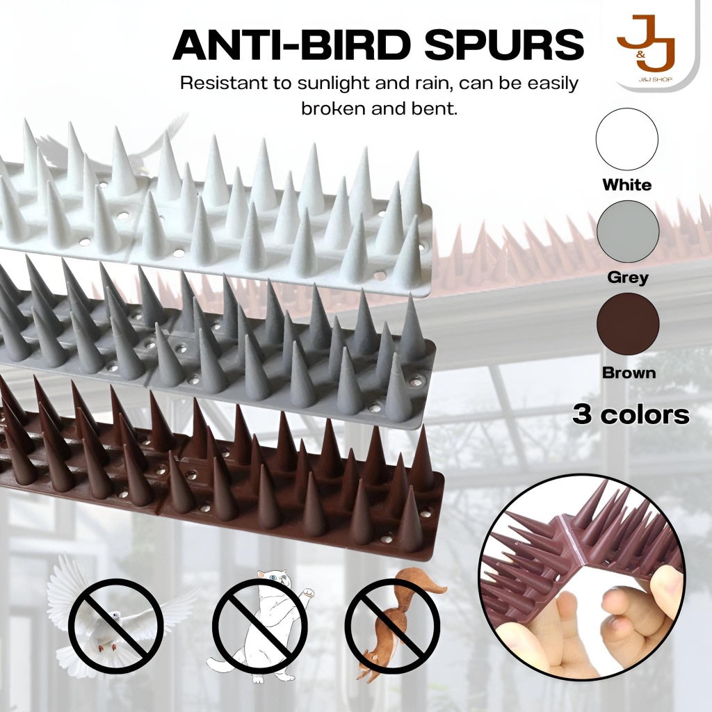 Plastic Bird Deterrent Spikes Anti Climb Fence Spikes Fence Wall ...