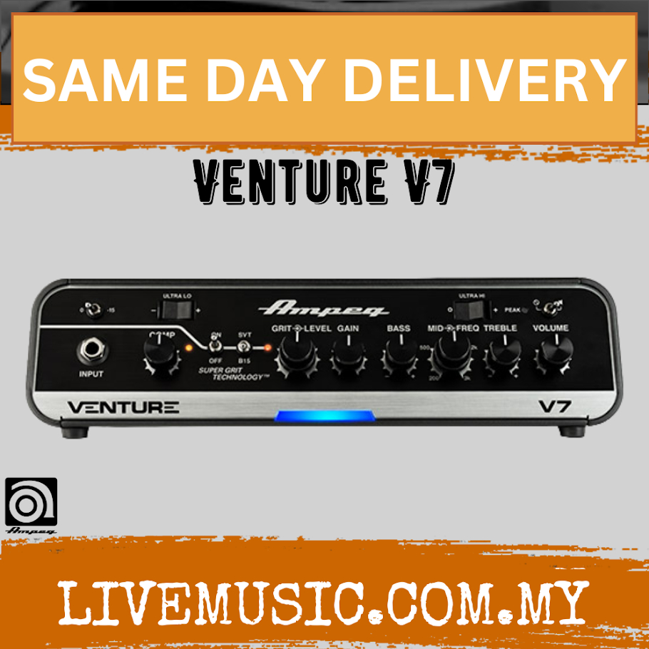 Ampeg Venture V7 700 Watt Bass Amplifier Head ( Venture-V7 / VentureV7 ...
