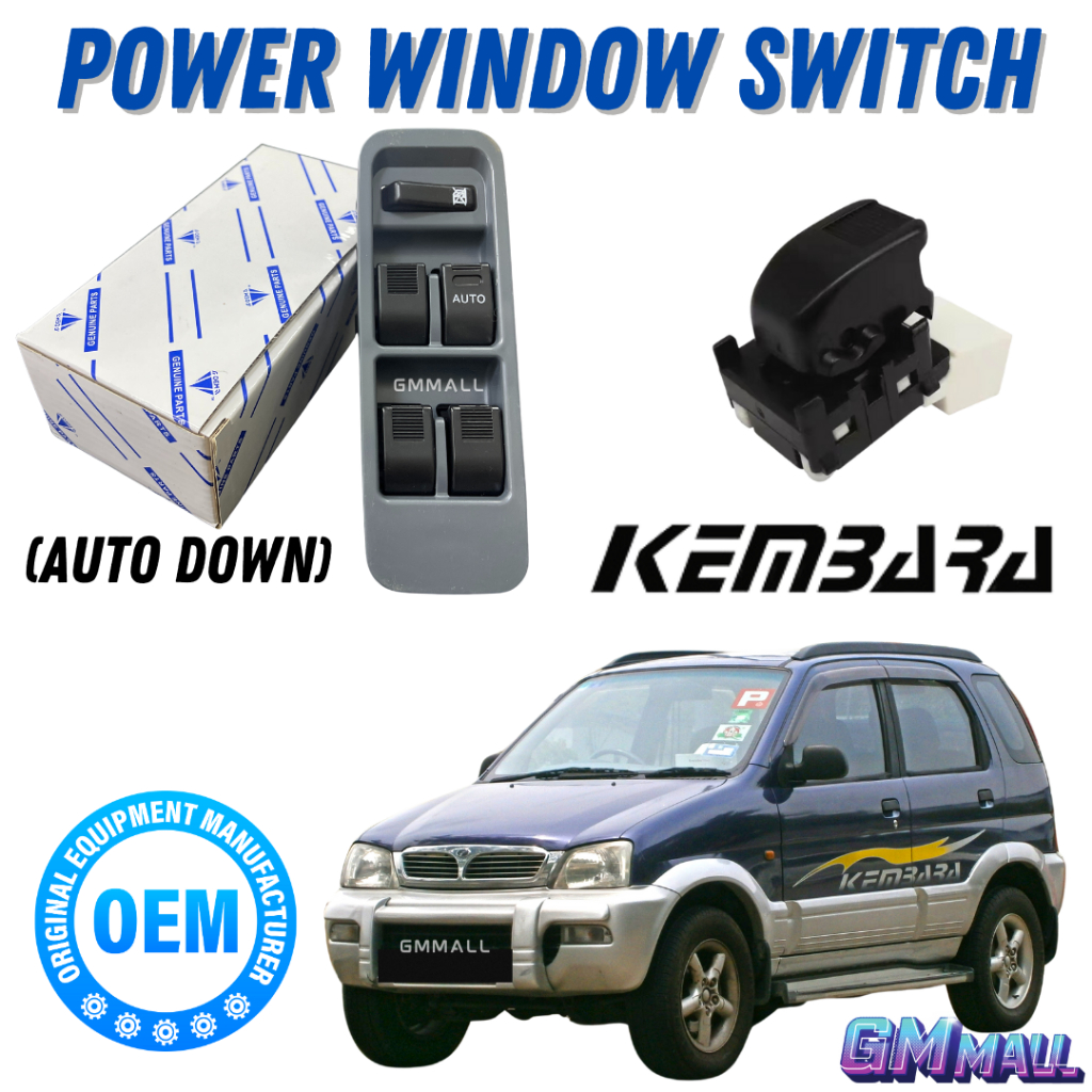 PERODUA KEMBARA POWER WINDOW SWITCH BUTTON Spare Part Suis Cermin ...