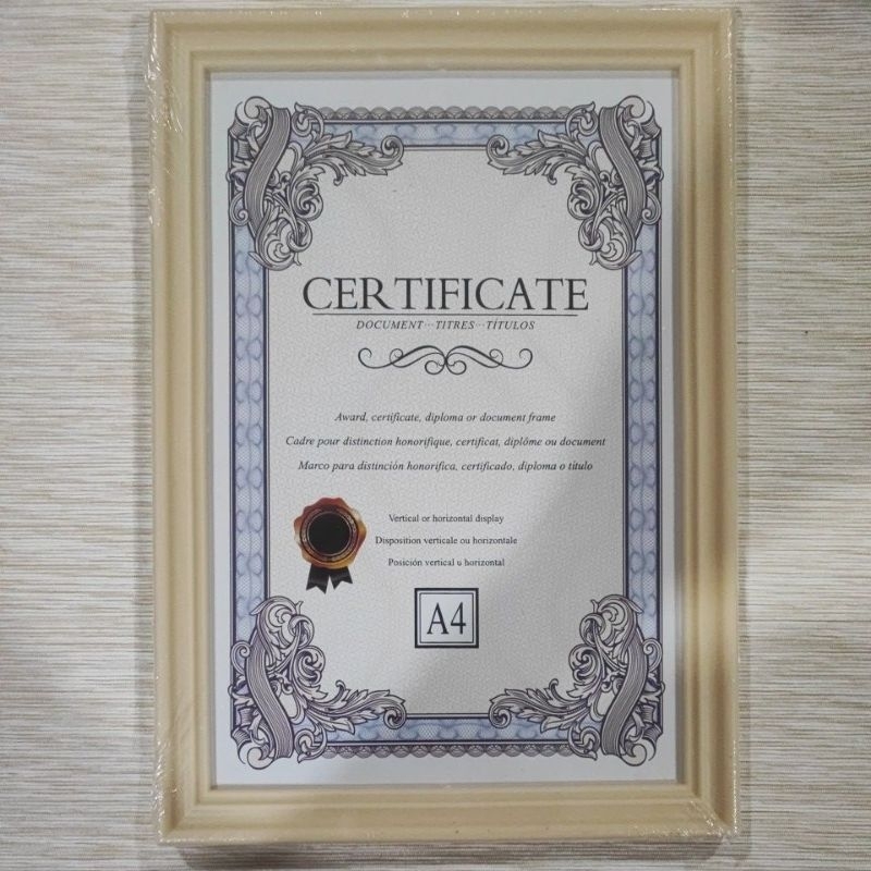 Frame Murah Certificate Frame A4 Document Frame Hiasan Dinding Photo ...