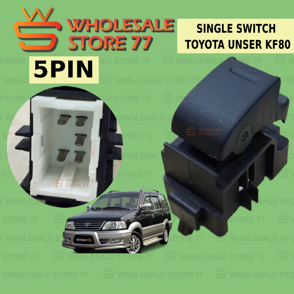Toyota Unser KF80 Power Window Single Switch Sub Passenger Switch Side ...