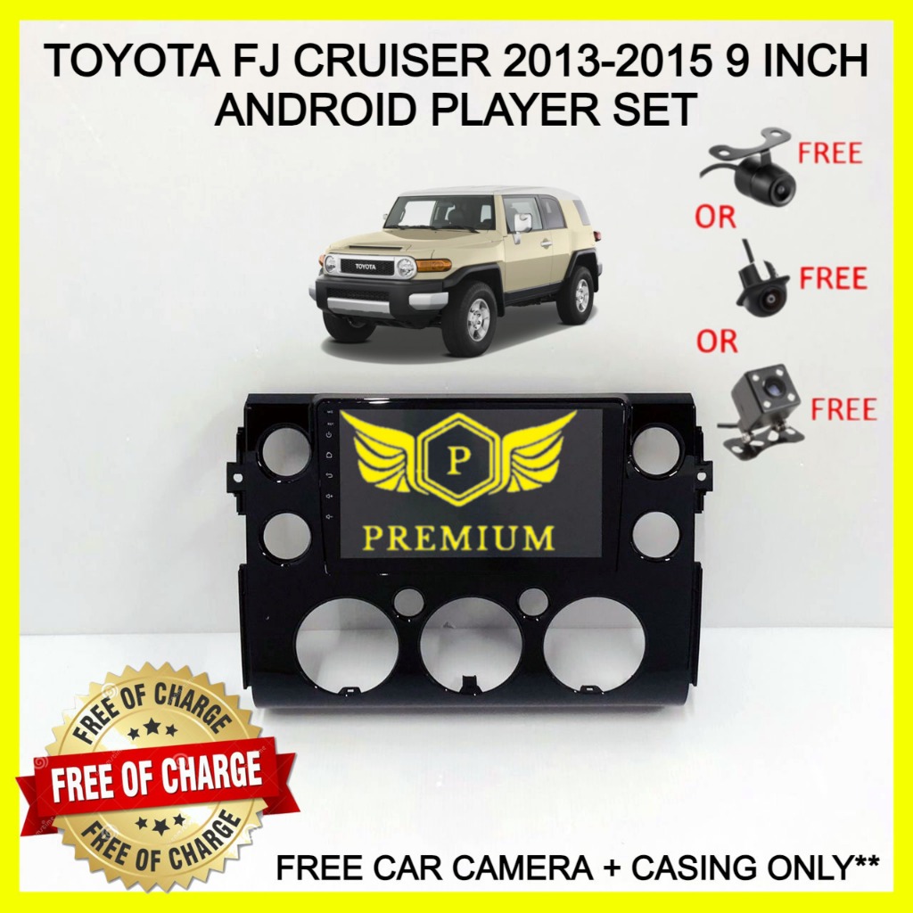 TOYOTA FJ CRUISER 2013-2015 9INCH ANDROID PLAYER SET (FREE CAR CAMERA ...