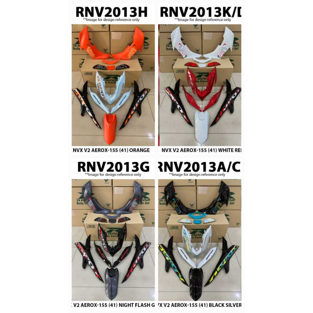 Cover Set Yamaha NVX V2 Aerox 155 CoverSet Rapido Plug And Play PNP 100 ...