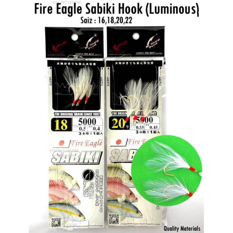Fire Eagle Sabiki 5000 (All Saiz) Japan Apollo Hook Mata Kai | Shopee ...