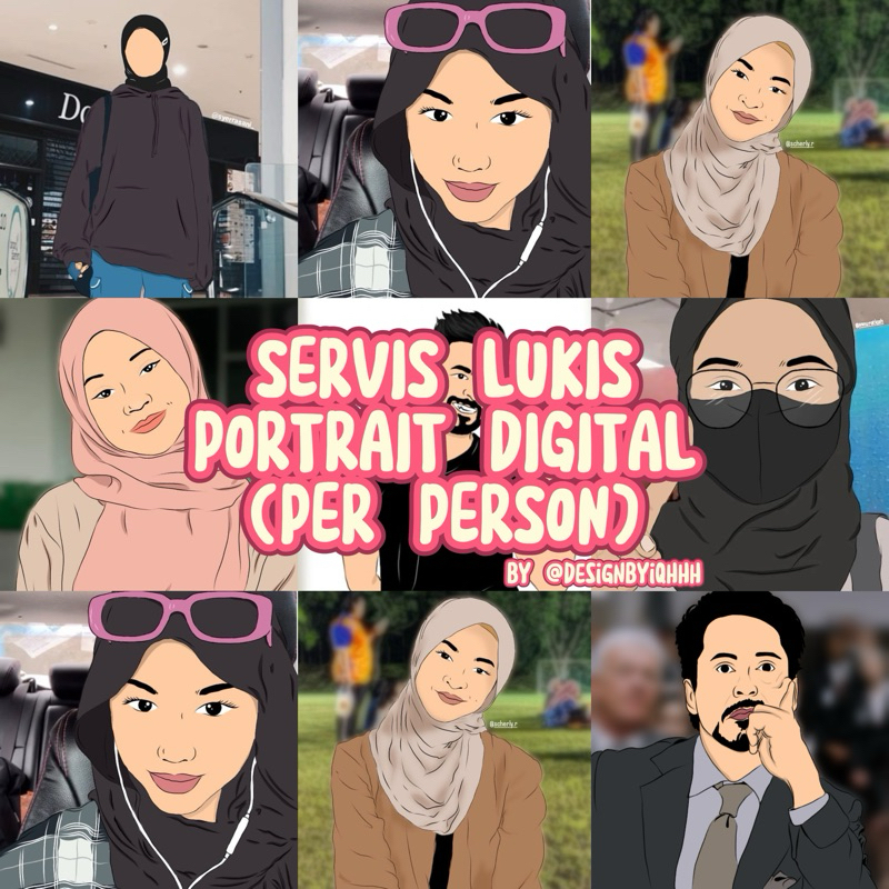 Lukisan Portrait Digital | Shopee Malaysia