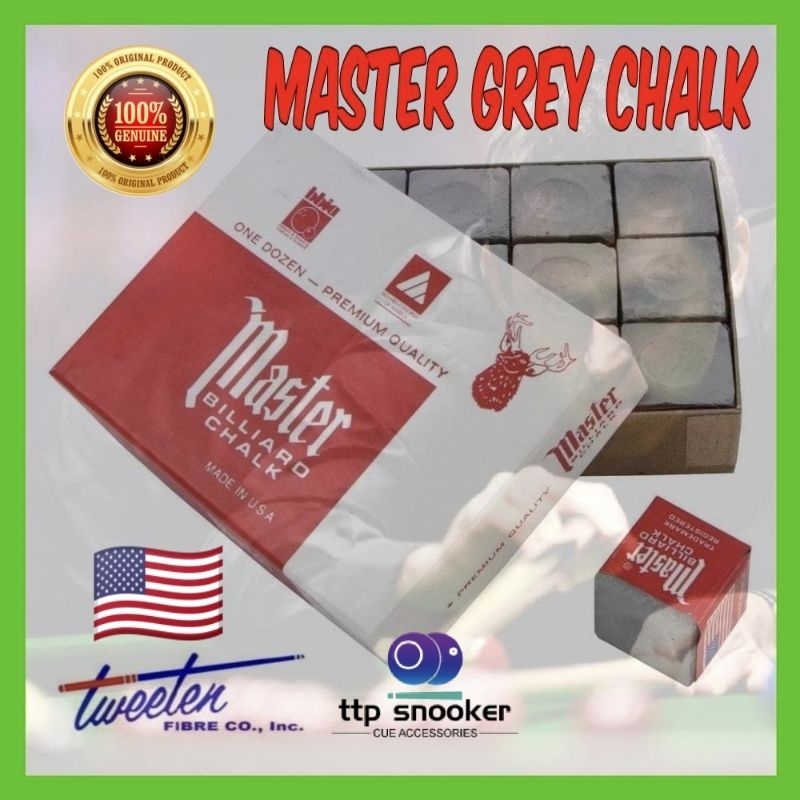 Original U.S.A 🇺🇸 tweeten MASTER billiard chalk grey | Shopee Malaysia