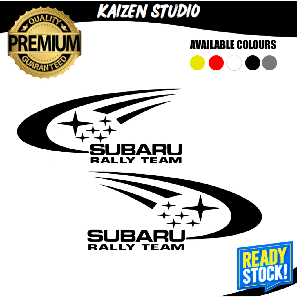 Kaizen Studio Subaru Rally Team STI Subie Racing WRC Decal Sticker ...