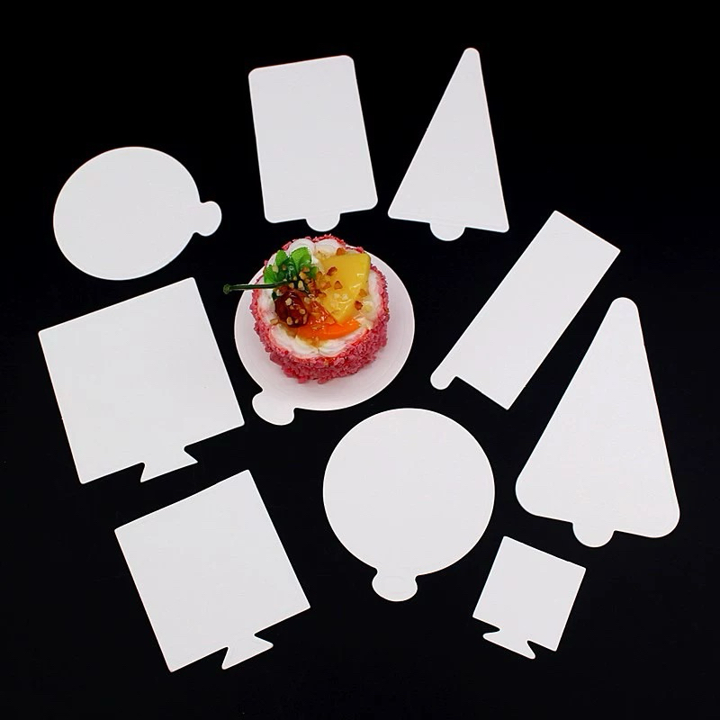 T030 (100pcs) Mini Cake Board Slice Cake Base Donut Base Mousse Cake ...