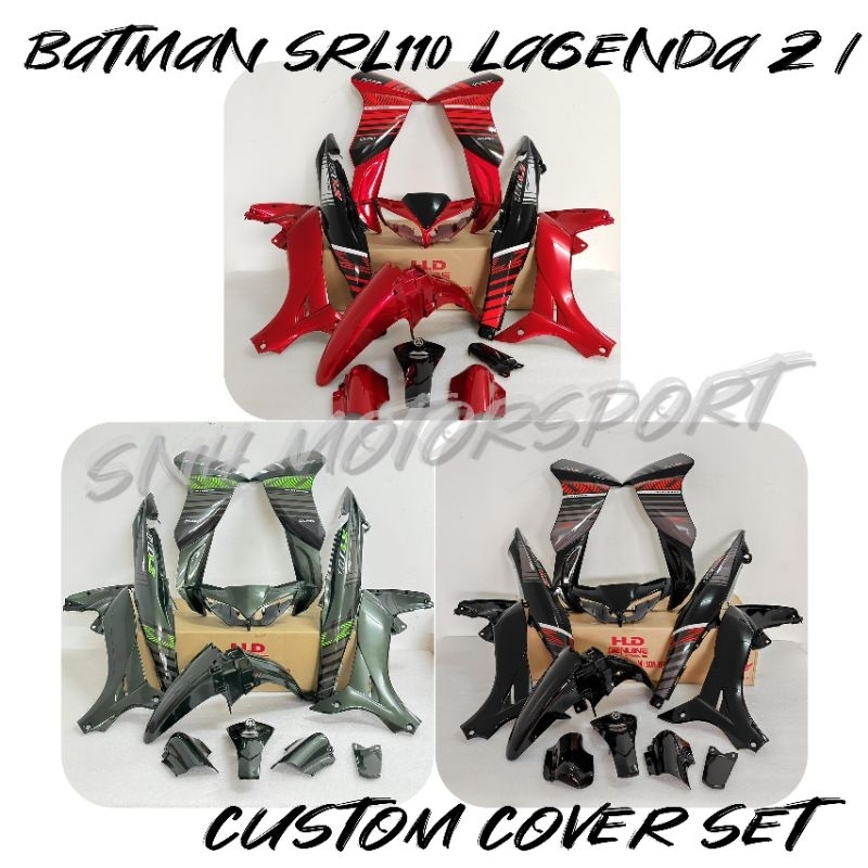 Custom Cover Set YAMHA SRL110 Z ZR LAGENDA Z ZR Batman ( 22 ) Black ...