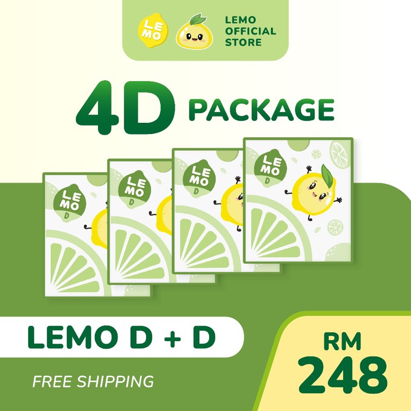 【官方店铺】4D LEMO kotak LEMO D产品👍🏼Detox BEST SELLER PACKAGE配套系列【READYSTOCK ...