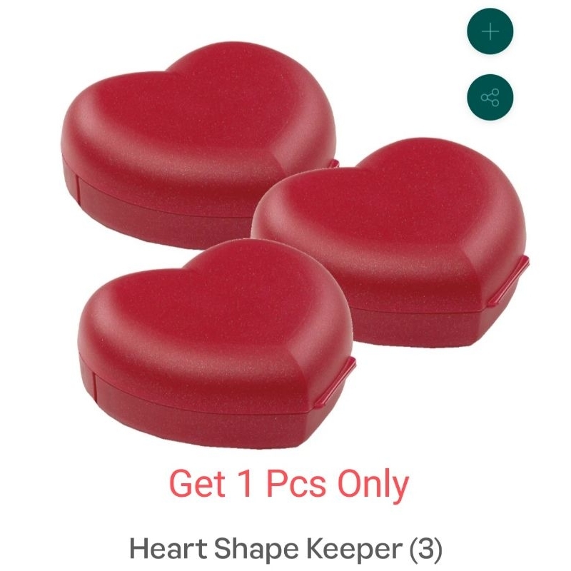 TUPPERWARE Heart Shape Keeper(1 Pcs) | Shopee Malaysia