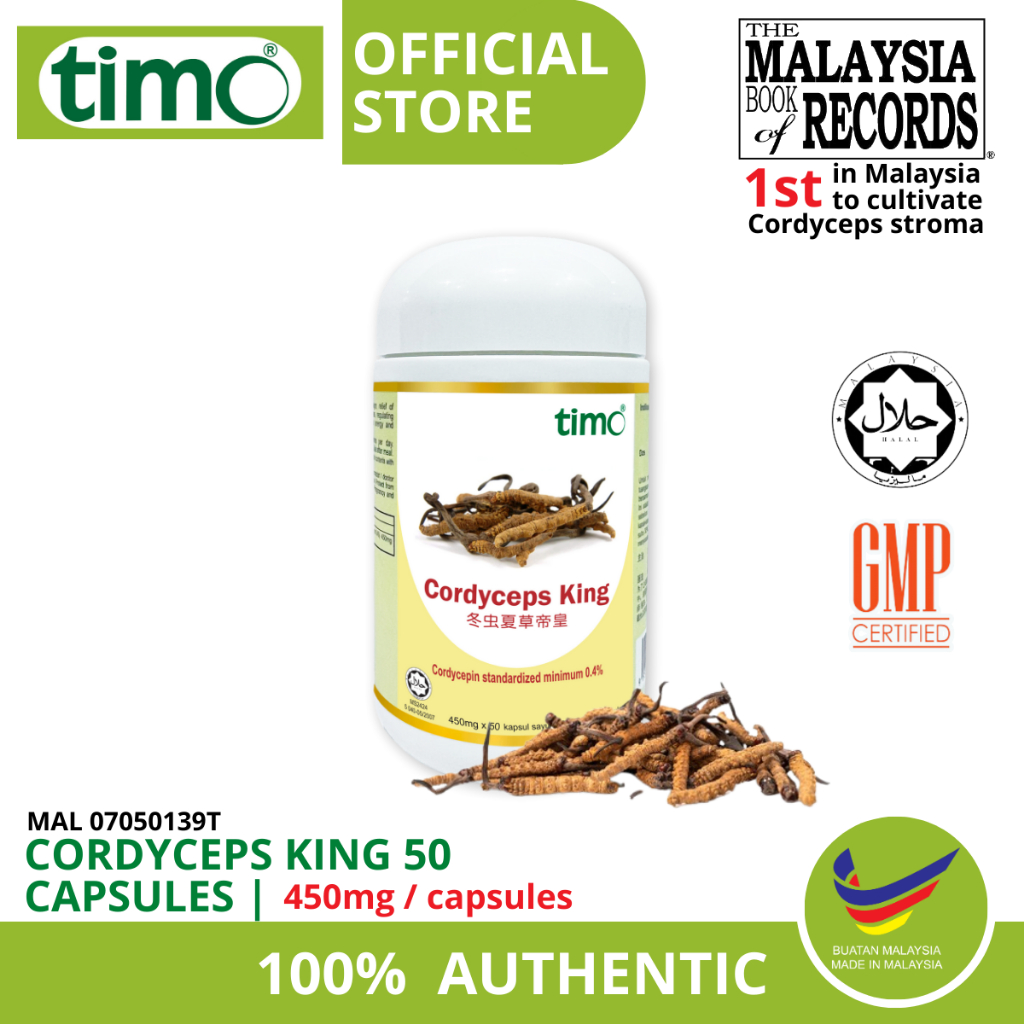 Timo Cordyceps King (50 Capsules) | Shopee Malaysia