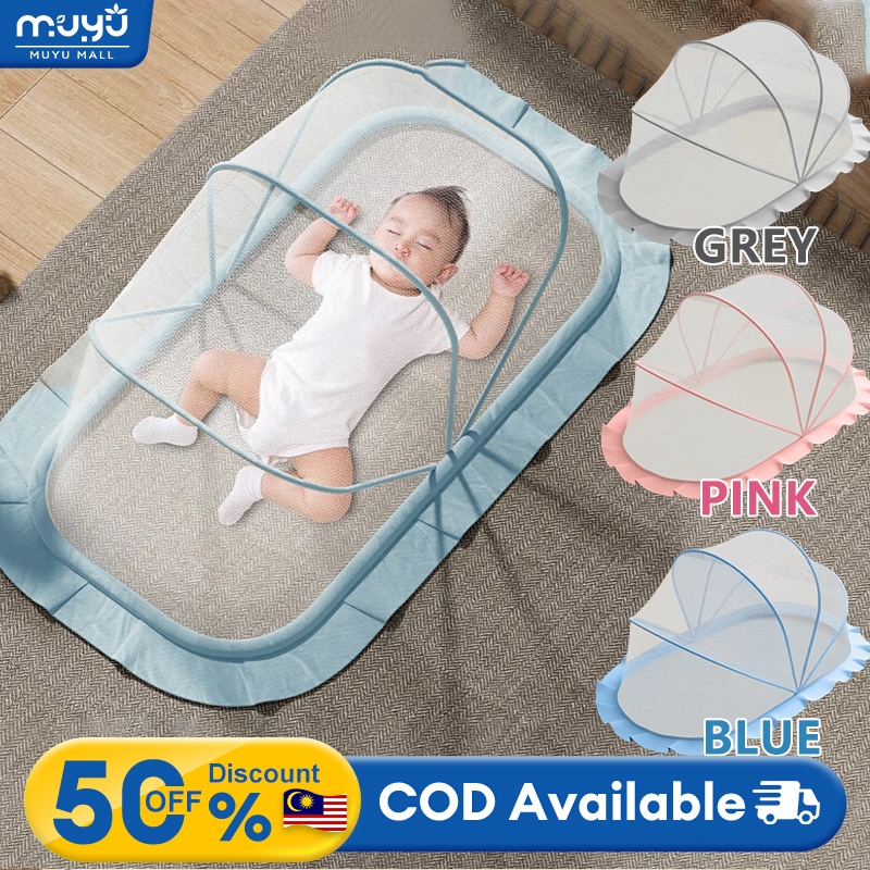 𝐌𝐔𝐘𝐔 Kelambu Bayi Baby Mosquito Net Cover Adjustable Bed Net / Kelambu ...
