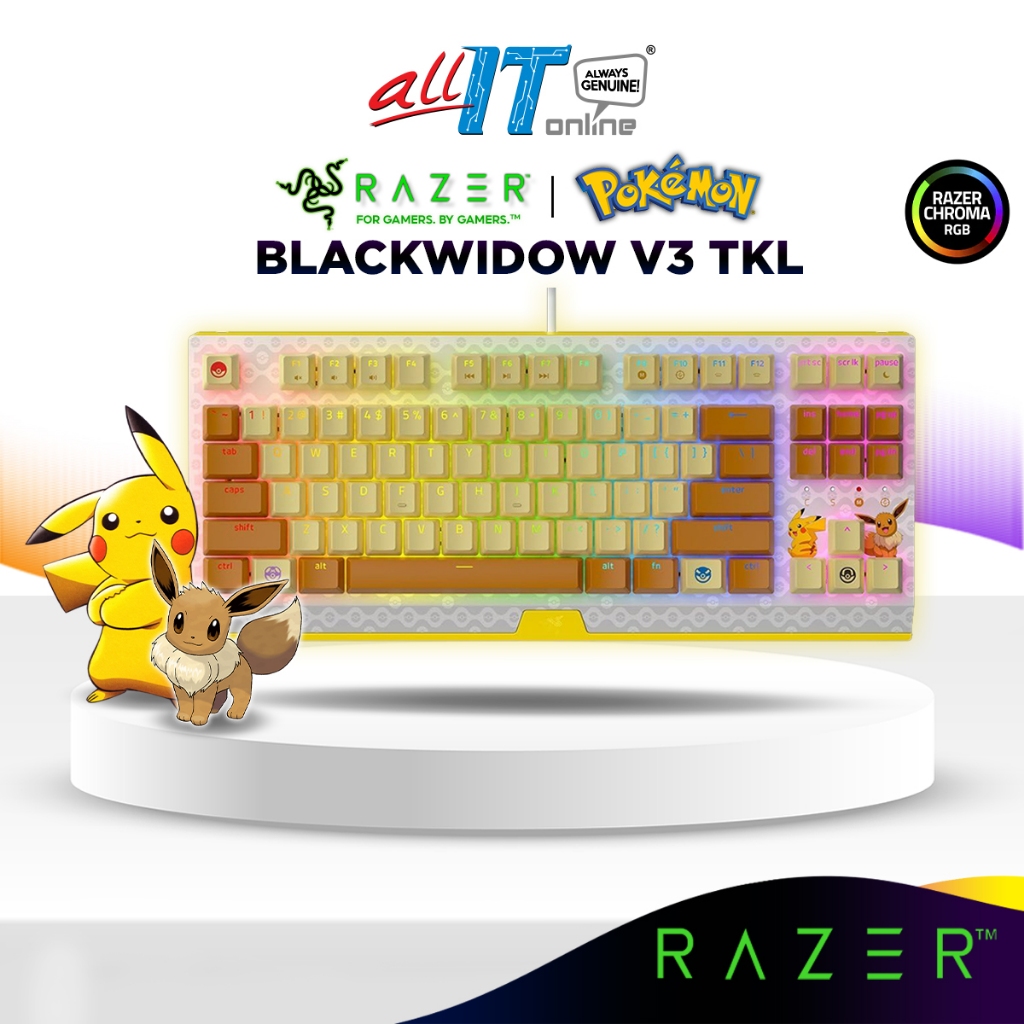 Razer BlackWidow V3 Tenkeyless Compact Mechanical Keyboard with Razer ...