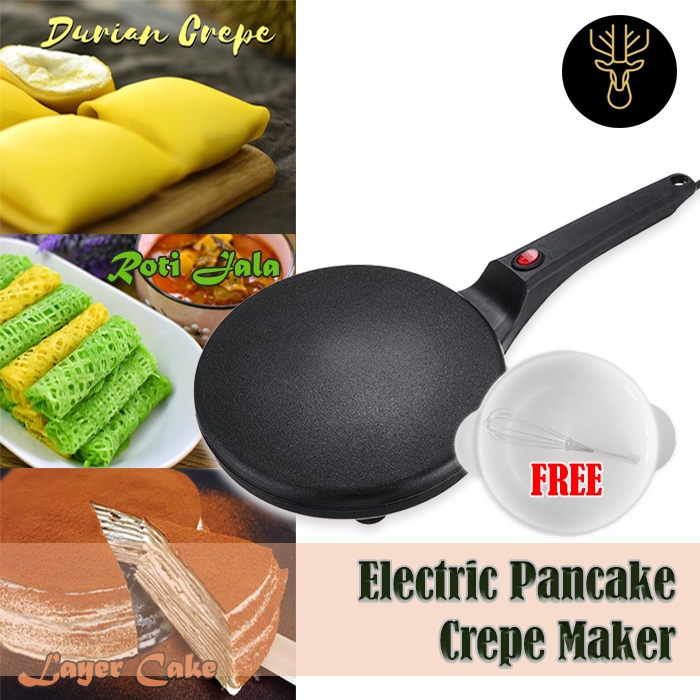 Electric Pancake Crepe Maker Pancake Pan Non-stick Electric Pan Frying ...