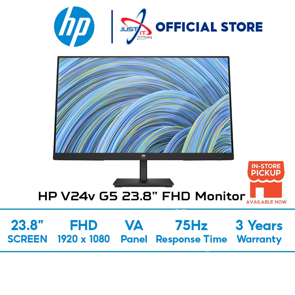 HP V24V G5 23.8" FHD VA AMD Freesync MONITOR | Shopee Malaysia