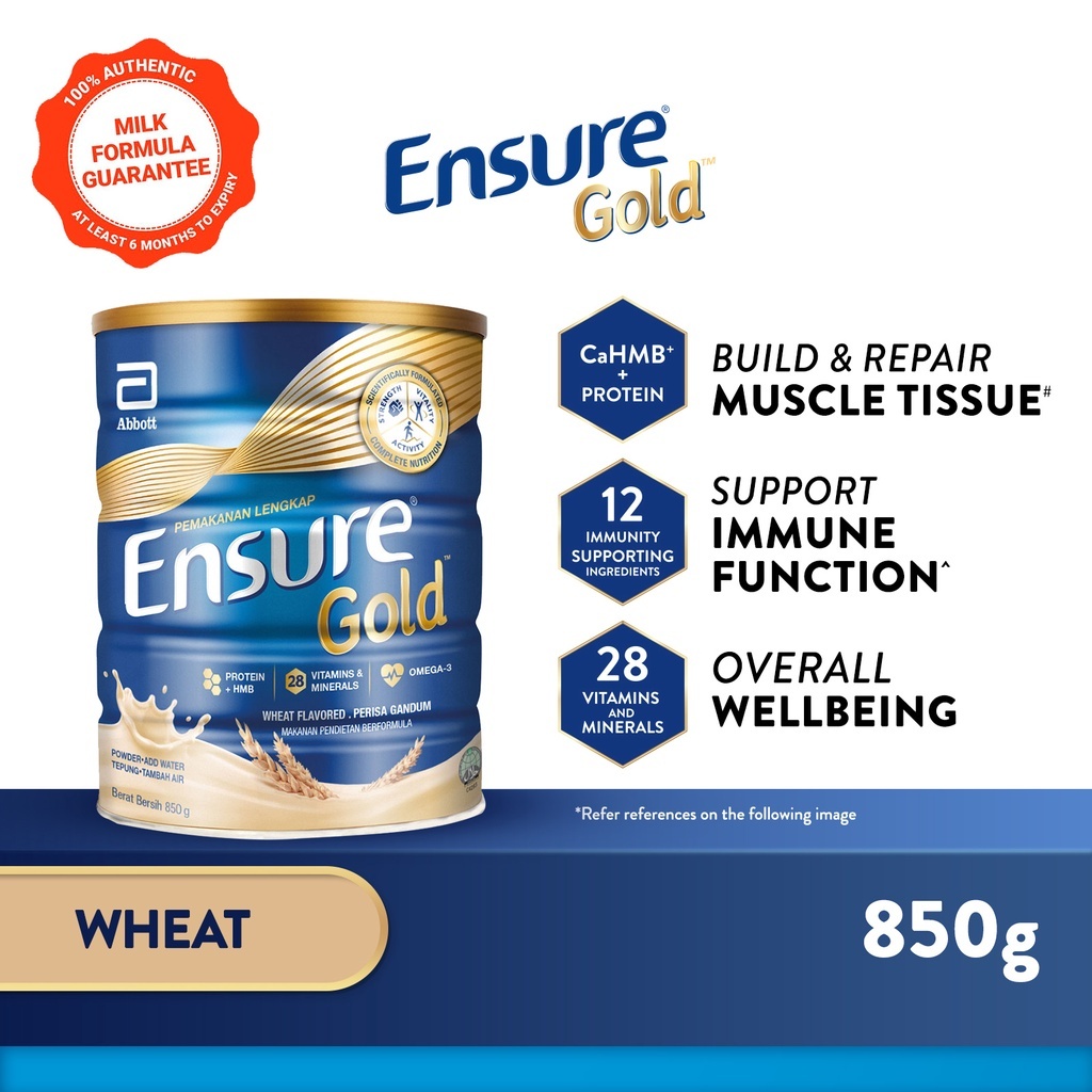 Ensure Gold Adult Complete Nutrition - Wheat Tin (850g) [Not For Sale - Gimmick] | Shopee Malaysia