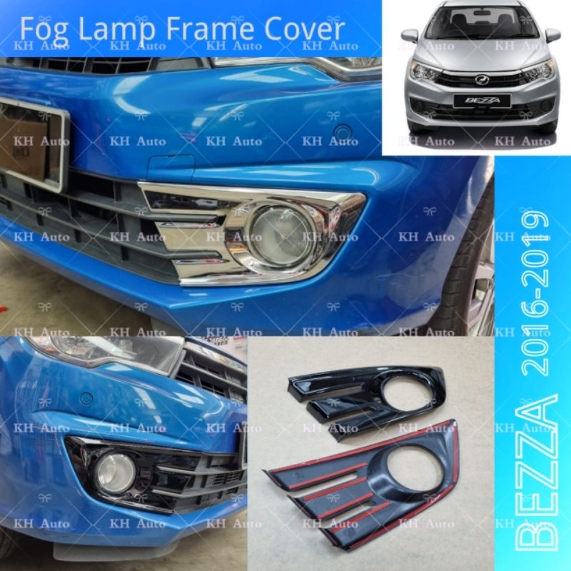 Perodua Bezza 2016-2019 Car Front Bumper Fog Lamp Frame Cover KH Auto ...