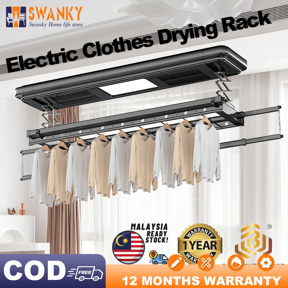 Smart Clothes Drying Electric Clothes Hanger With Remote Control For ...