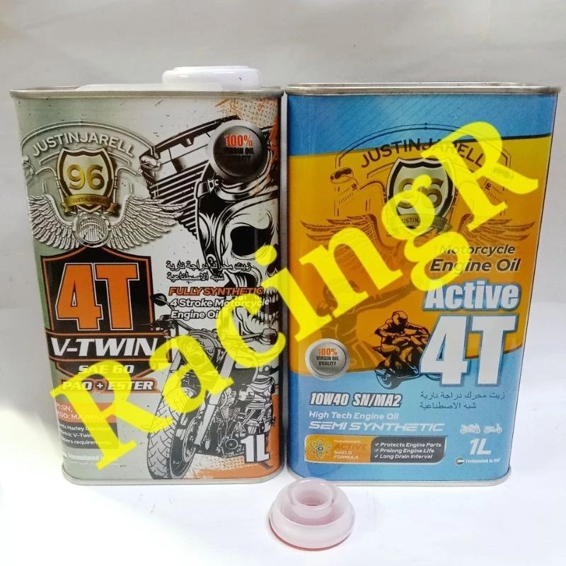 ENGINE OIL 4T 96 JUSTIN JARELL Y16 RSX RS150 100% FULLY SYNTHETIC ...