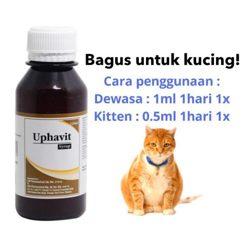 UPHAVIT Sirap Vitamin Kucing Aktif & Cergas / arnab / rabbit | Shopee ...