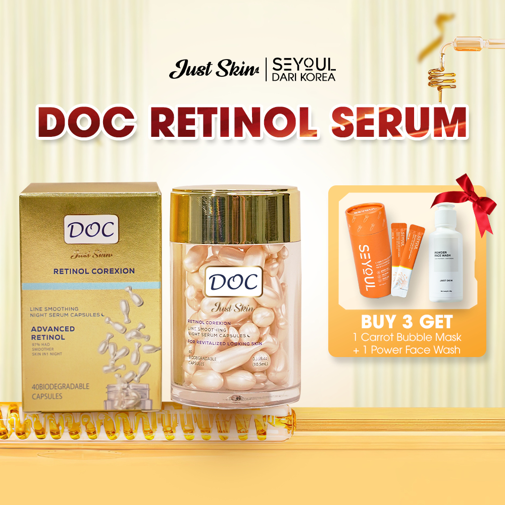 Just Skin DOC Retinol Serum Anti-aging serum Collagen booster Moisturizing Reduce dark spots ...