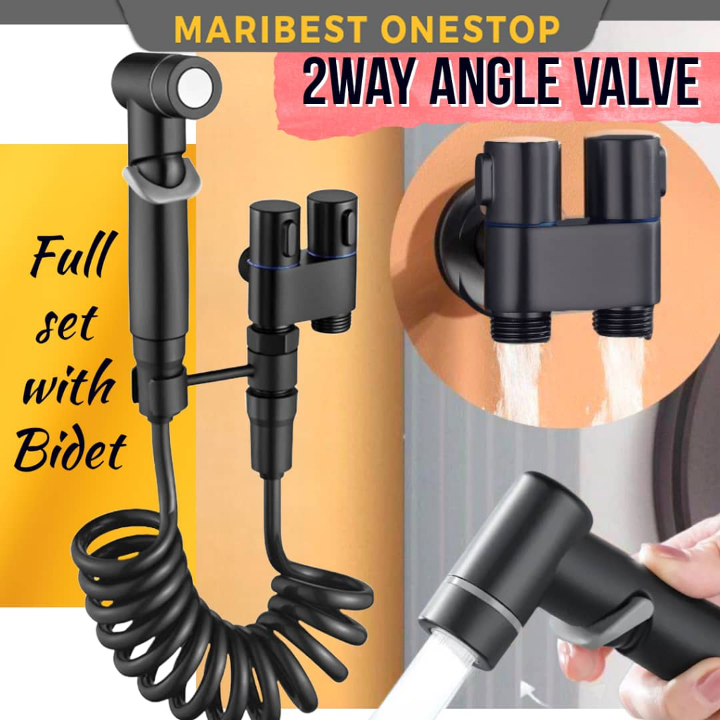 2 Way Dual Control Valve Bidet Stainless Steel Handheld Bidet Sprayer ...