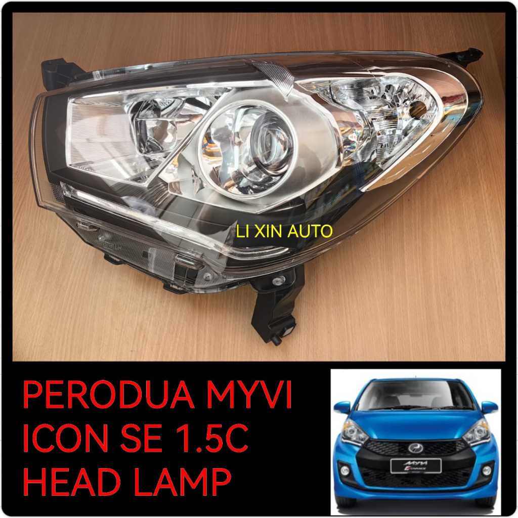 PERODUA MYVI ICON SE 2015-2017 1.5C HEAD LAMP HEAD LIGHT LAMPU BESAR ...