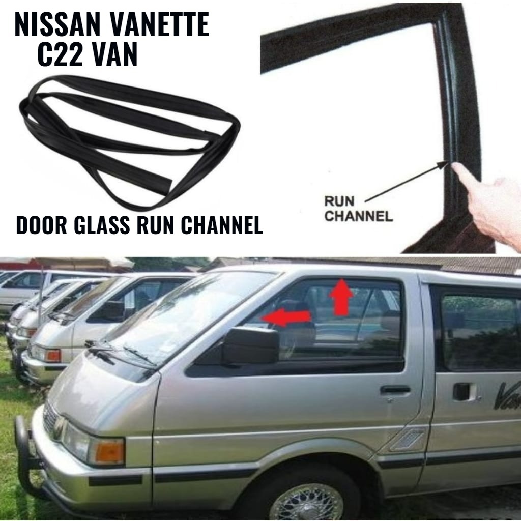 Nissan Vanette C22 Van Door Glass Window Run Channel Pintu Cermin ...