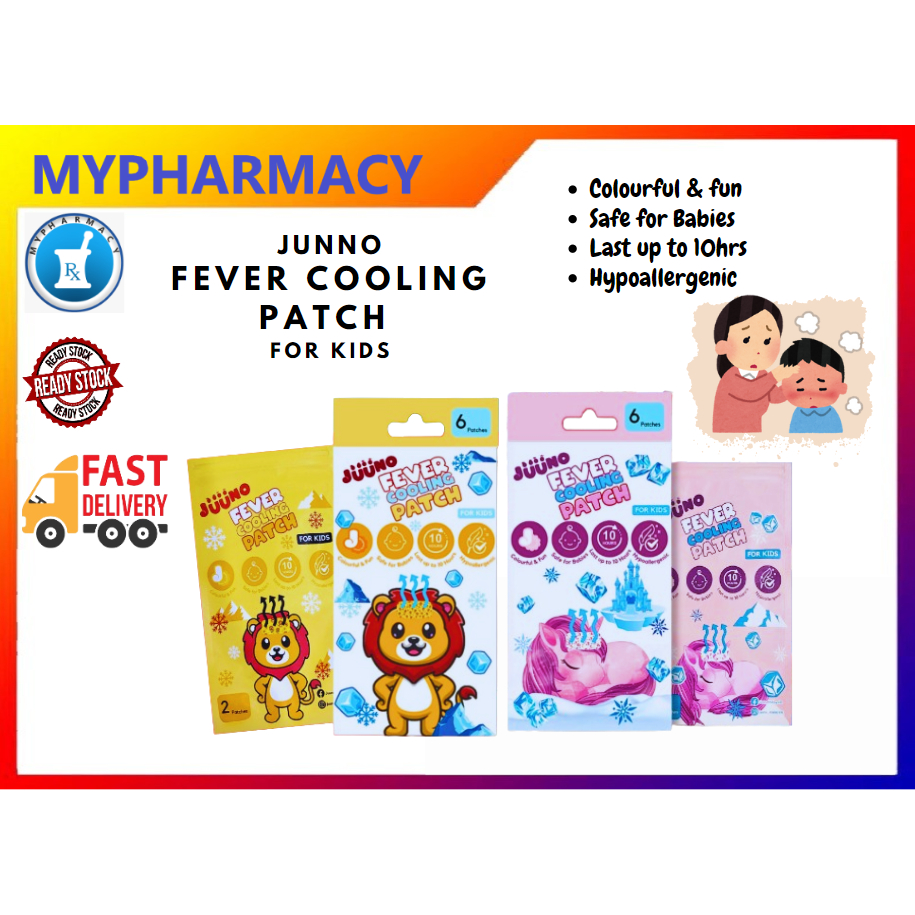 JUUNO FEVER COOLING PATCH FOR KIDS (6 Patches) | Shopee Malaysia