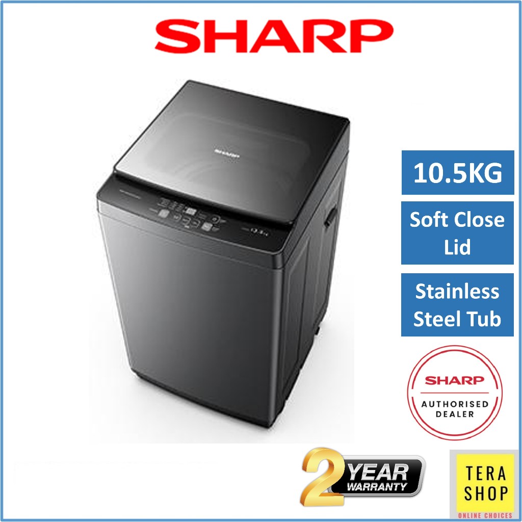Sharp ESX1021 10.5KG Top Load Washing Machine Mesin Basuh | Shopee Malaysia